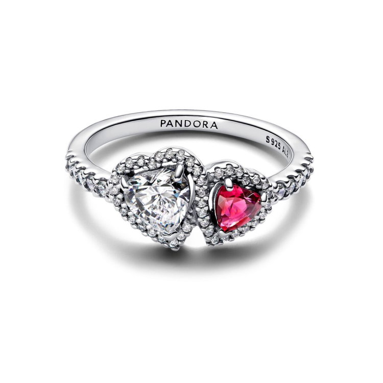 Pandora Halo Hearts Ring - 193662C01 - Luxoia