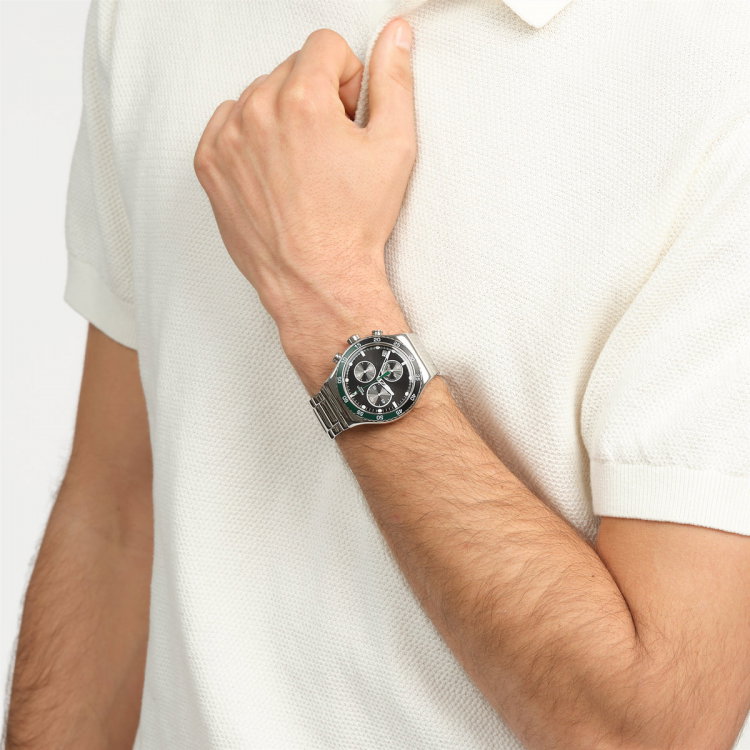 Swatch Dark Green Irony - YVS506G - Luxoia