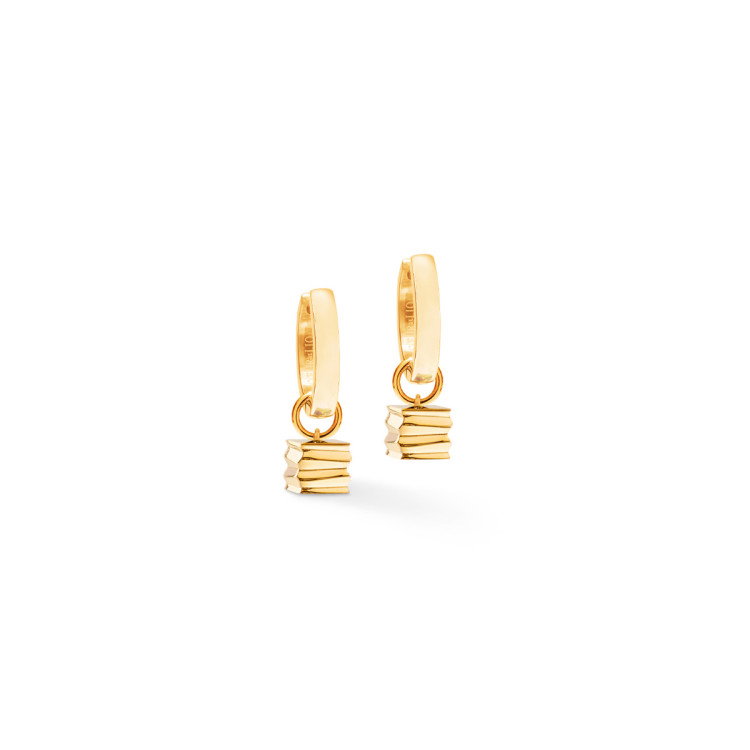Coeur de Lion Wave Cube Creolen - 0161/21-1600 - Luxoia