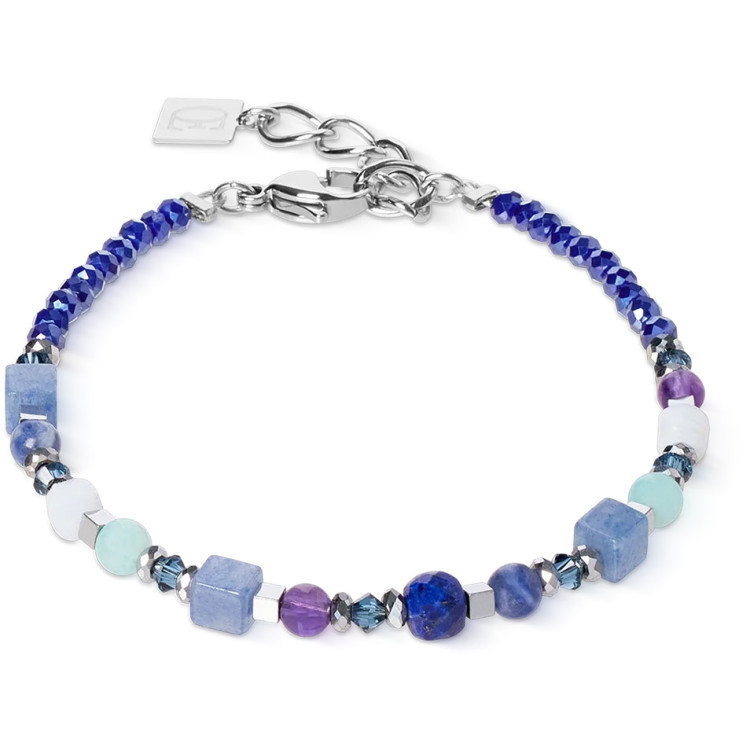 Coeur de Lion Shape Mix Spikes Blue Moon Armband - 4347/30-0700 - Luxoia