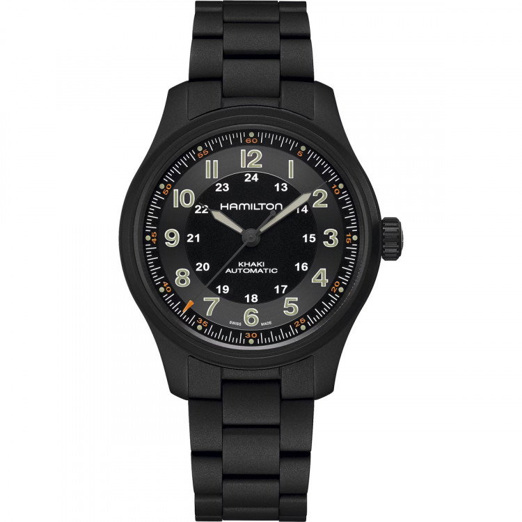 Hamilton Khaki Field Titanium Auto - H70665130 - Helen Kirchhofer by Luxoia